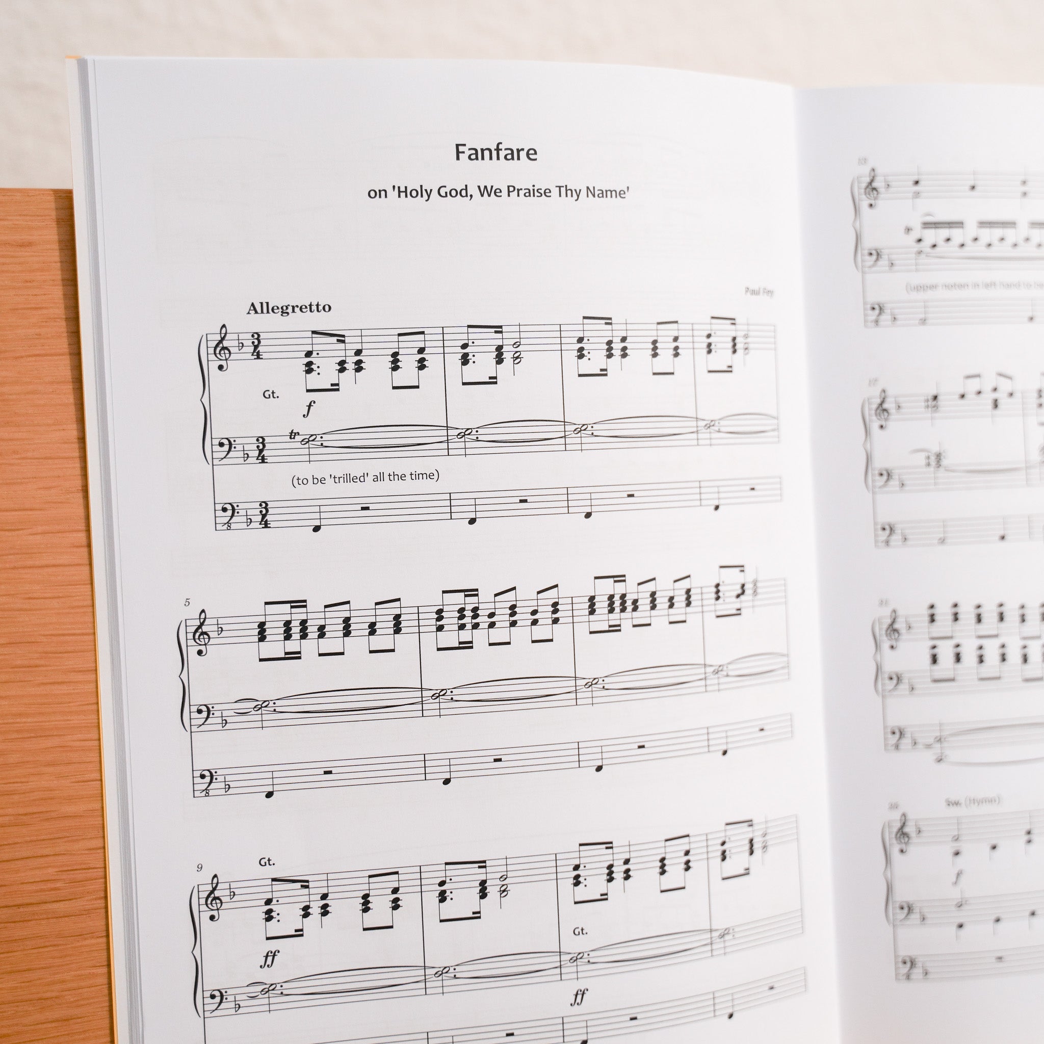 Best Sheet Music for Organ Online | Paul Fey Organist